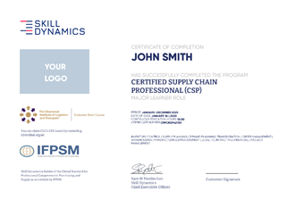 What types of certificates can I receive from Skill Dynamics?
